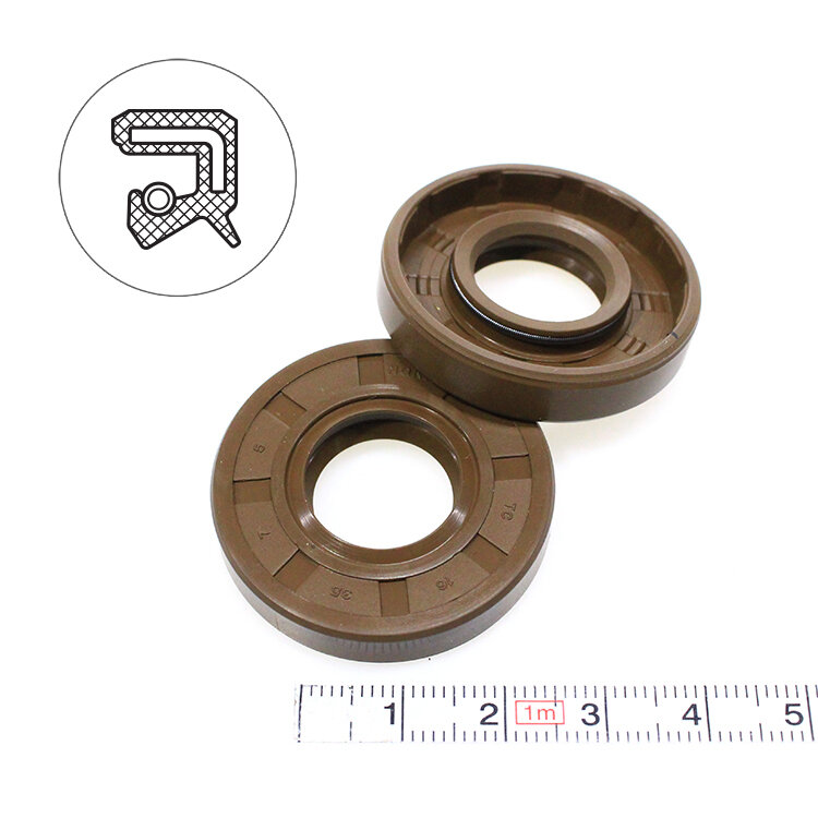 Манжета армированная (Сальник) 16х35х7 (тип 2 / TC) 75FKM (упаковка 2 шт.)