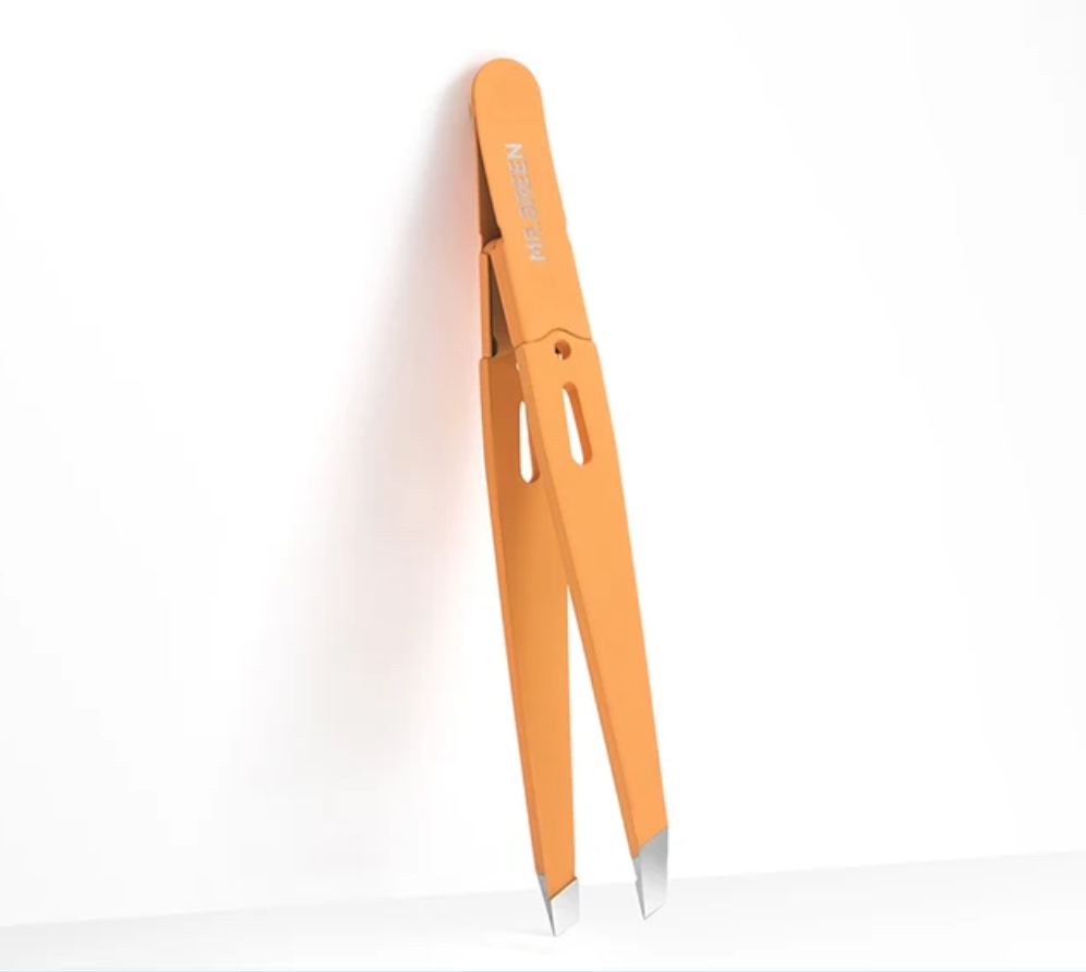 Пинцет для бровей MR.Green 2168 оранжевый, щипцы для ресниц