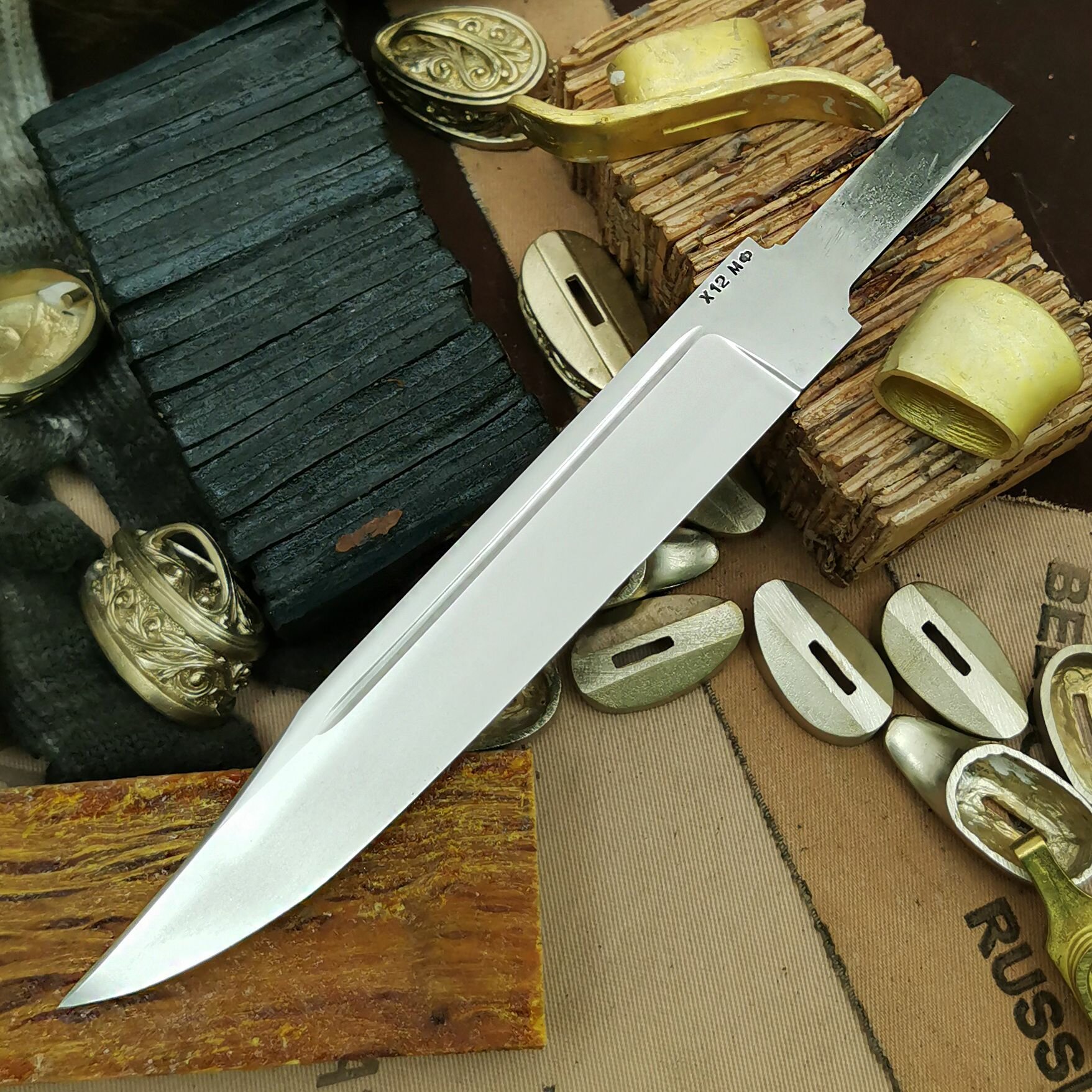 Клинок для ножа "НР-40" из кованой стали Х12МФ (2,4 мм)