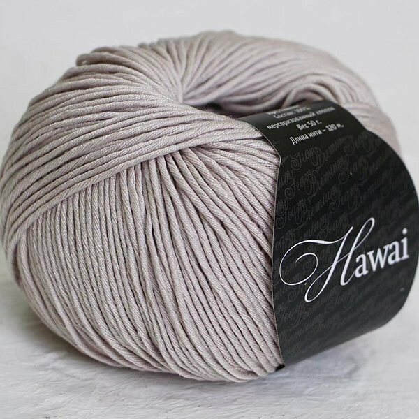 Пряжа Seam HAWAI 453 серо-бежевый (5 мотков)