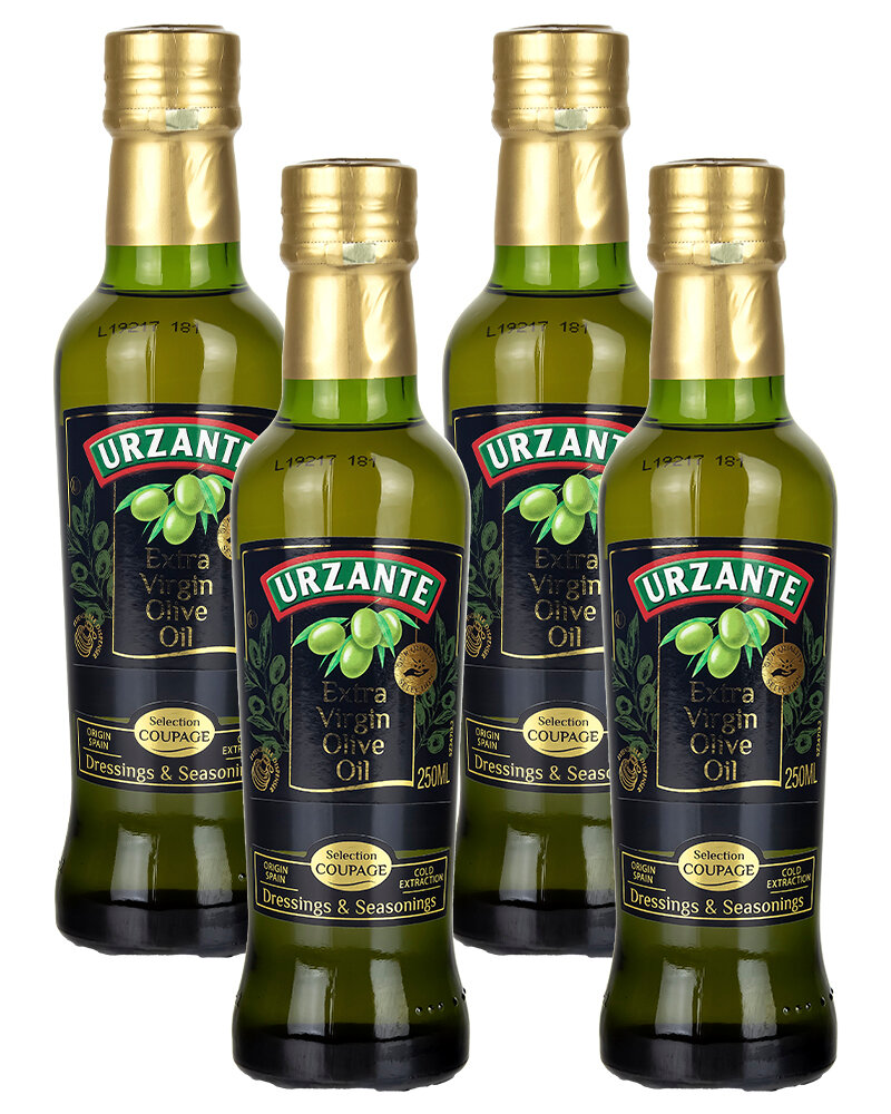 Масло Оливковое Urzante Extra Virgin 0,25л - 4 шт