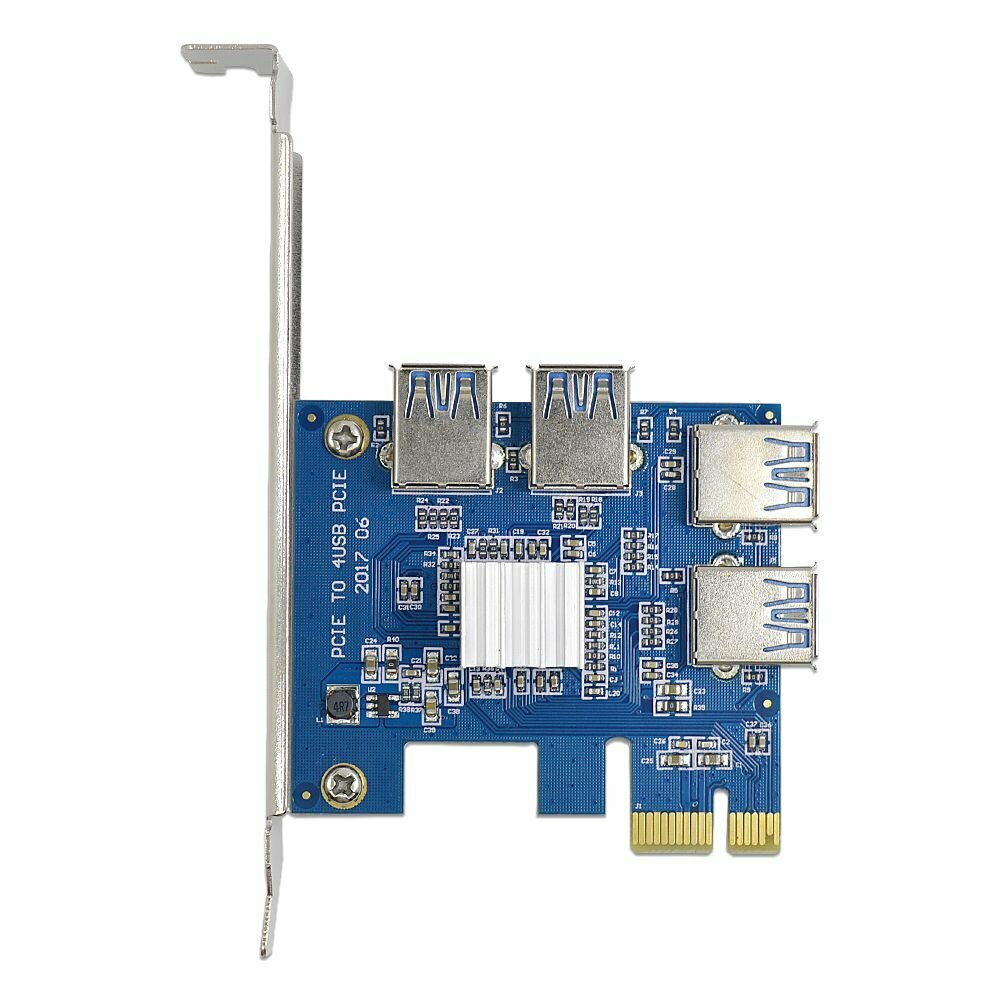 Расширитель портов PCI-E с 1 на 4 USB