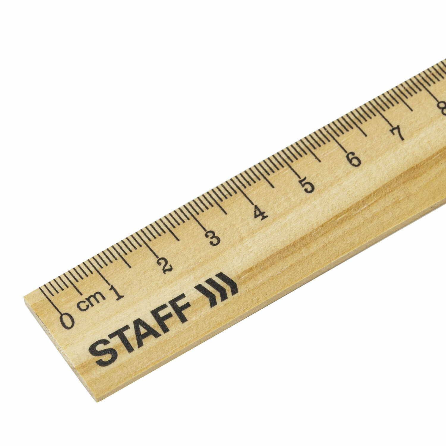 Упаковка 72 шт. Линейка деревянная 30 см, STAFF, канадская сосна, 210800