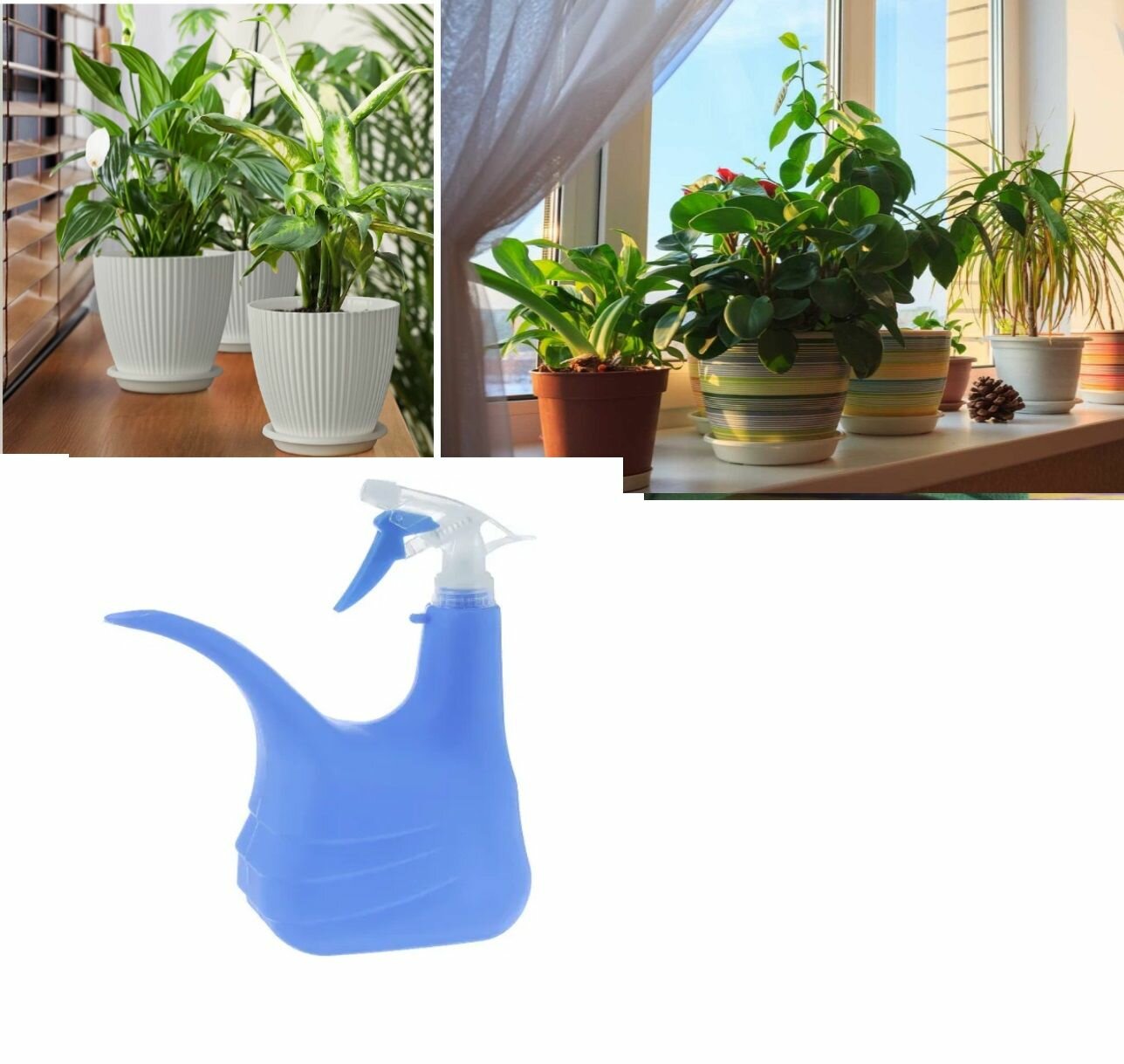 Лейка с Брызгалкой 2 в 1 , удобная в использовании