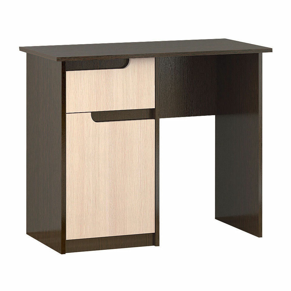 Стол косметический Гавана 75,0х90,0х45,0 см, венге/дуб молочный
