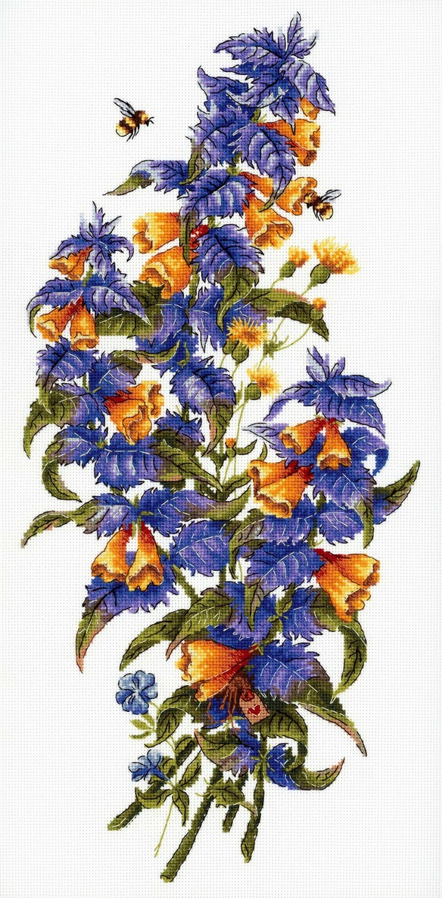 Вышивка Иван-да-Марья 19x41 см.