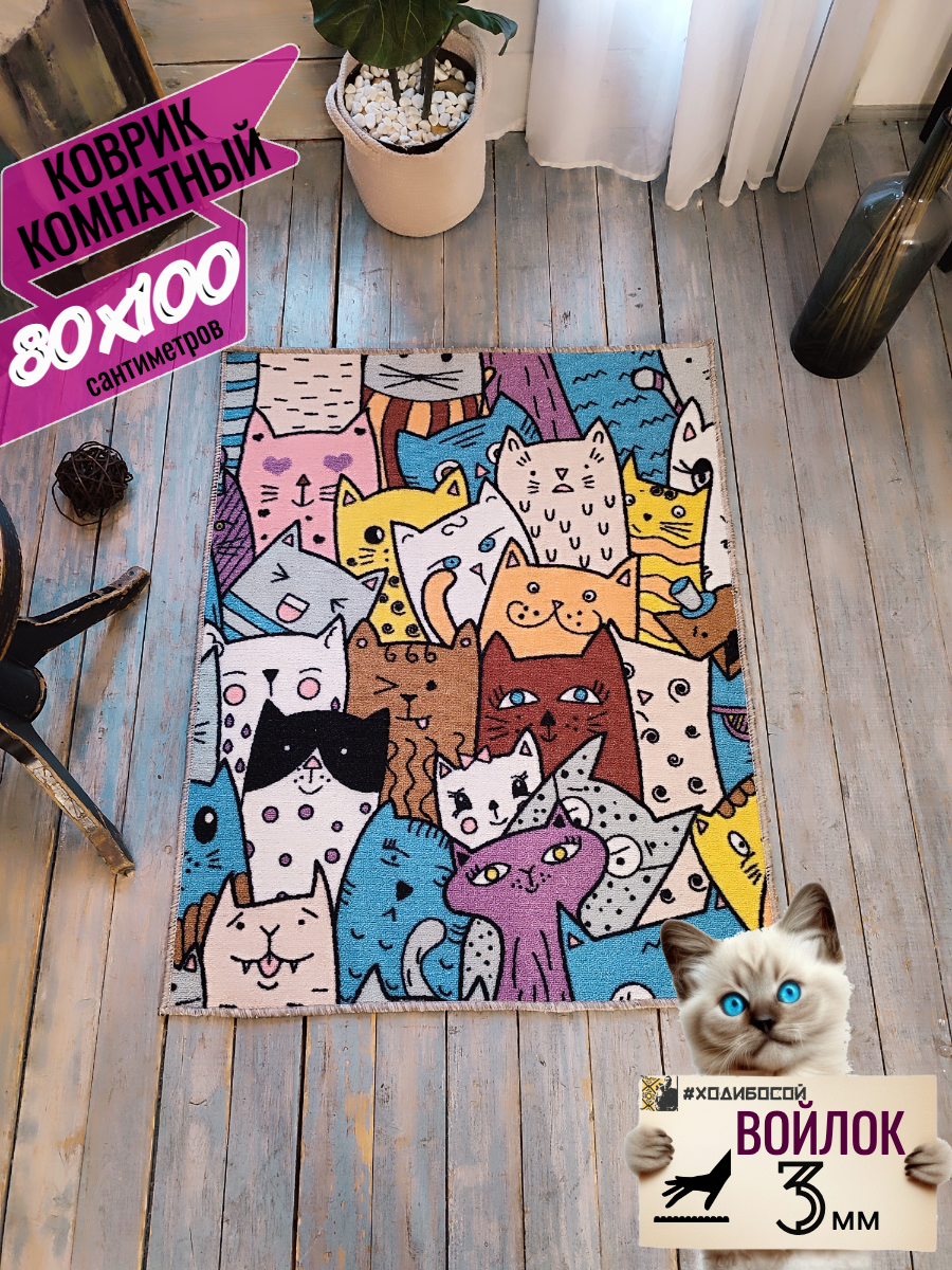 Коврик комнатный 80х100