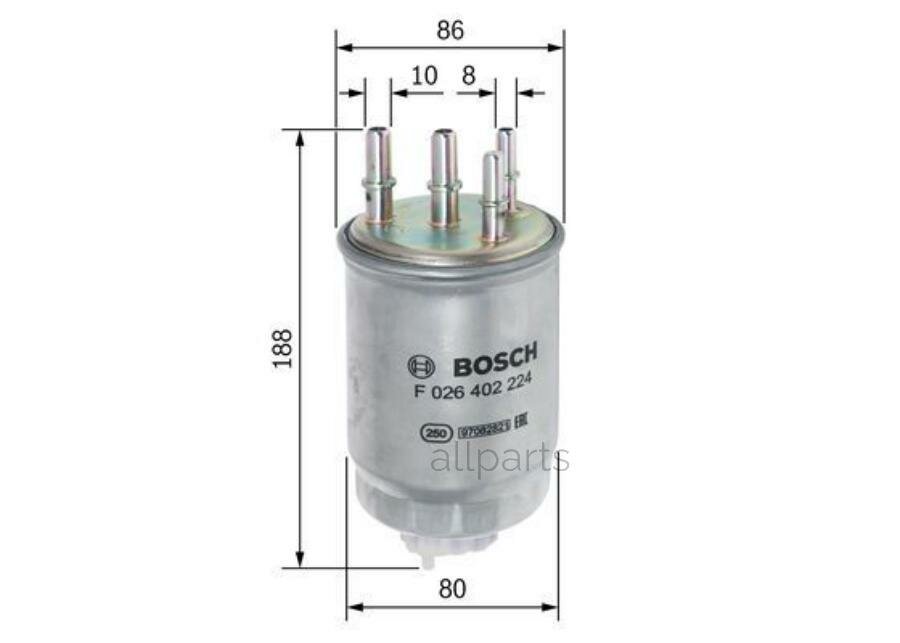 BOSCH F026402224 Фильтр трубопровода