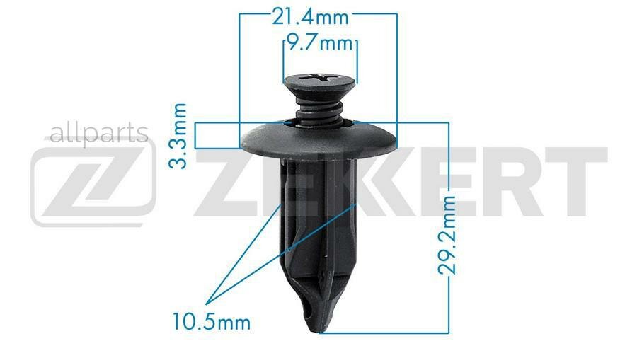 ZEKKERT BE-2571 Клипса крепёжная General Motors (миним. кол-во заказа 10 шт)