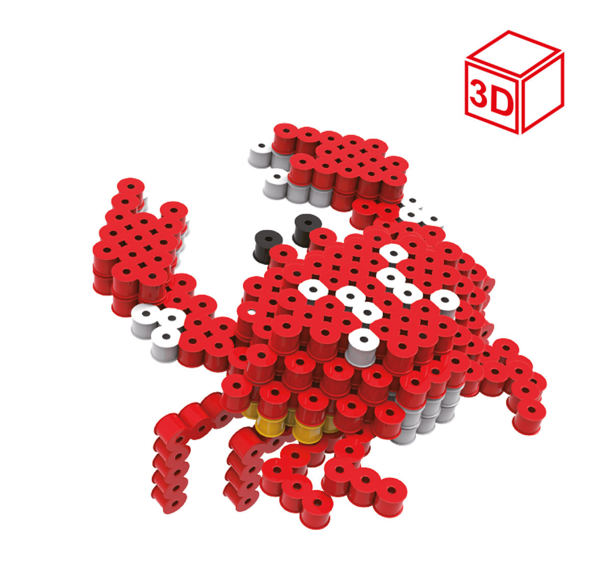 Hobbius TLS-02-NB57 Термомозаика №10 Краб 3D набор для творческой сборки мозаики