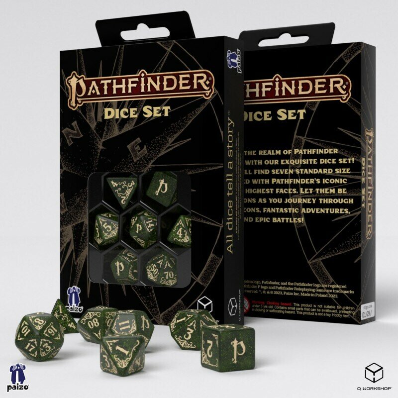 Набор кубиков Q-workshop Pathfinder Dice Set: Arcadia, 7 шт.