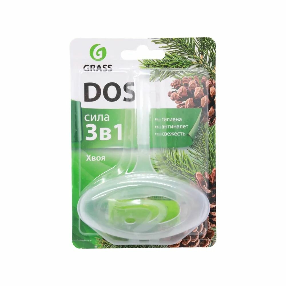 Grass Подвесной блок для унитаза DOS 3 в 1 Хвоя (125851)