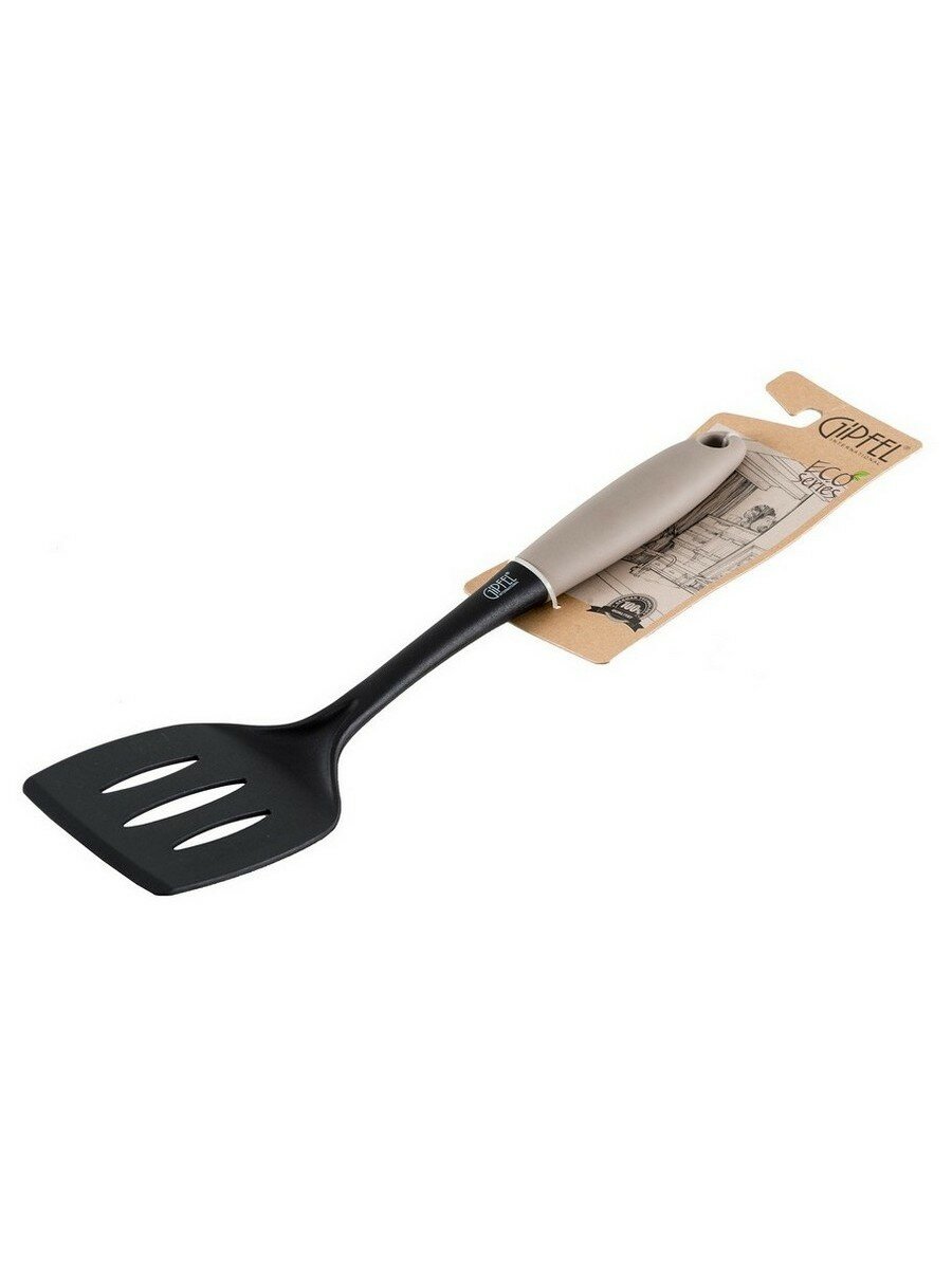 Лопатка кухонная Gipfel Eco 2085, 34x8 см, нейлон, черный/серый