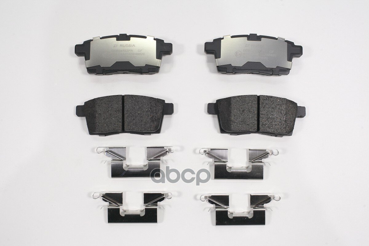 Колодки тормозные задние MAZDA CX7/CX9 07- ZF Russia арт. gdb3472zfr