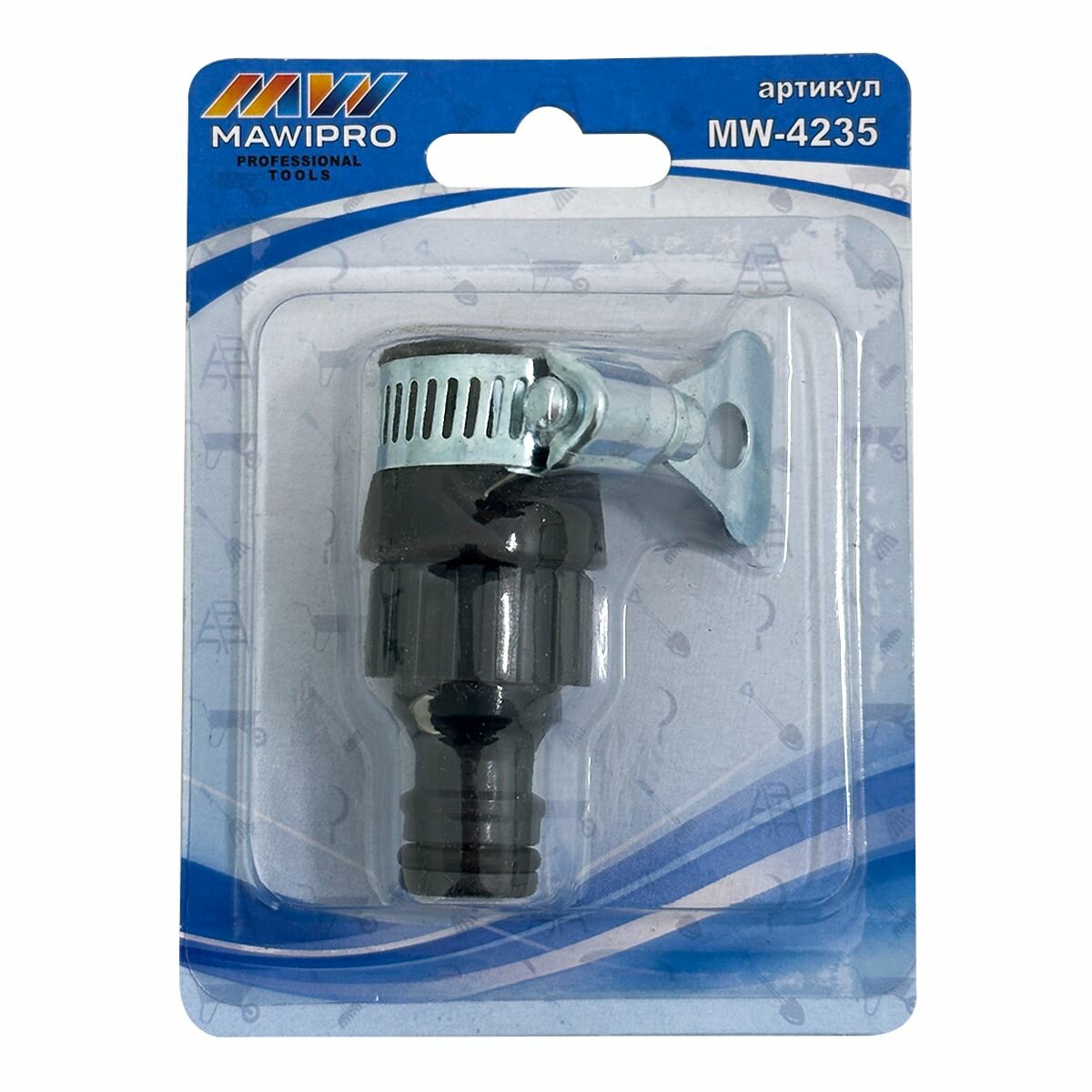 Штуцер MAWIPRO, для коннектора MW-4235, пластик, быстроразъемный, диаметр 16мм