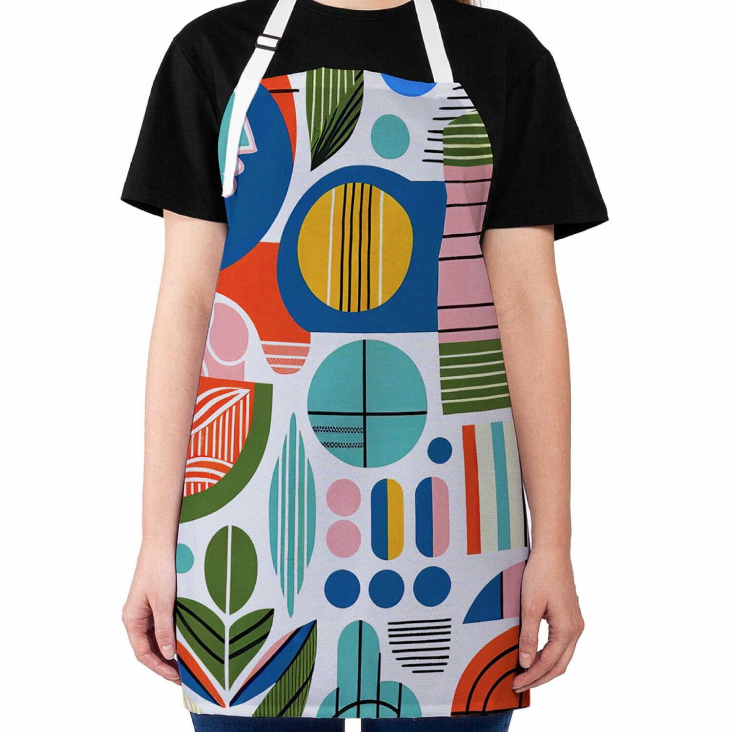 Фартук для кухни тканевый "Современный стиль" / водоотталкивающий, универсальный размер , JoyArty