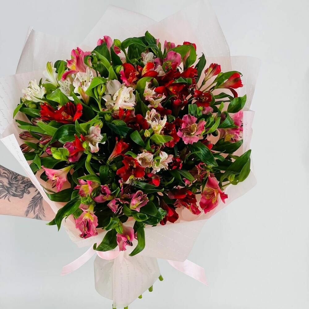 Большой букет альстремерии, 19 шт.