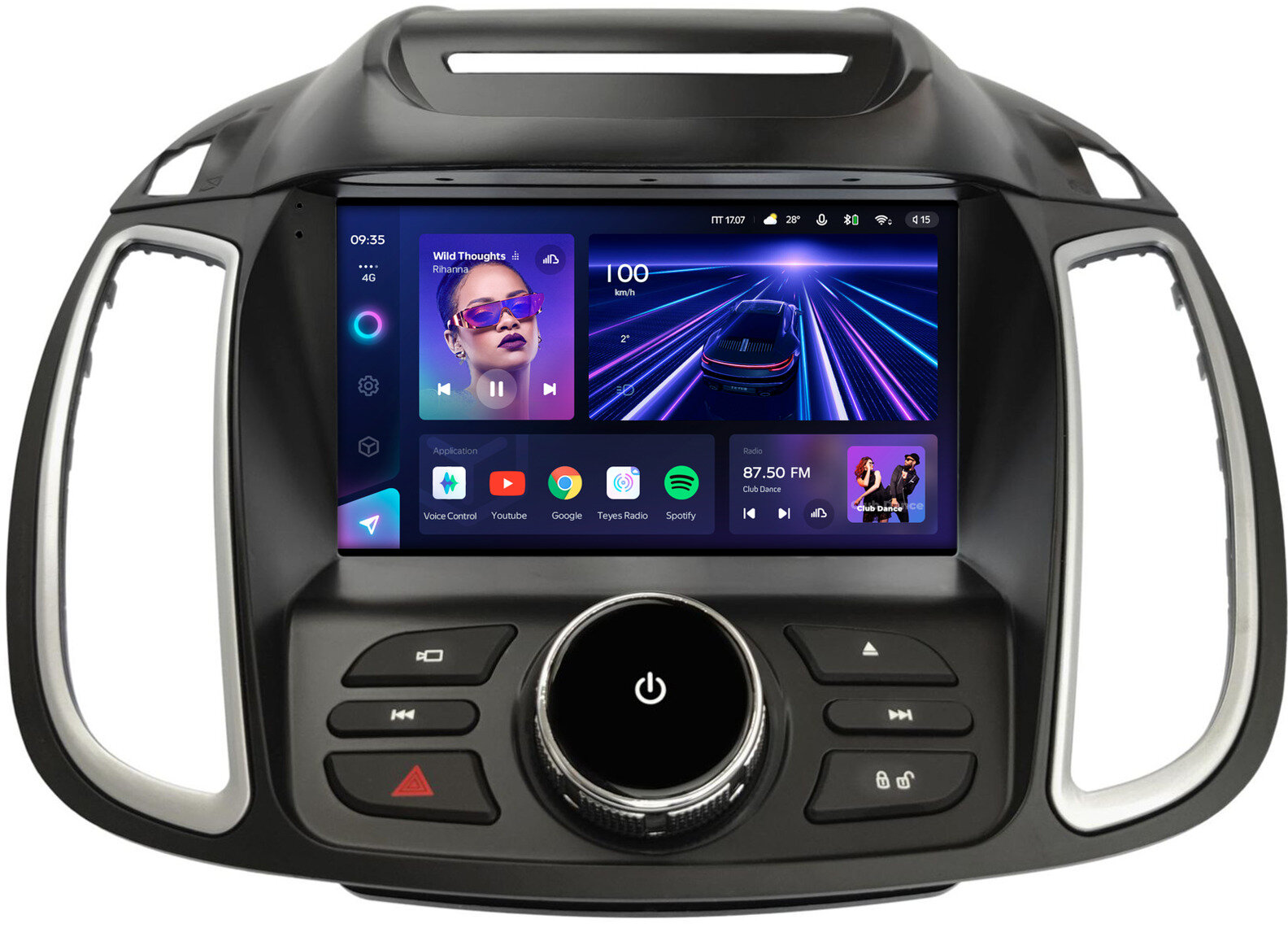 Штатная магнитола Ford C-Max 2, Escape 3, Kuga 2 2012-2019 (авто без камеры) Teyes CC3 4/32 9" RM-9-5858 Android 10 (4G-SIM, DSP, QLed)