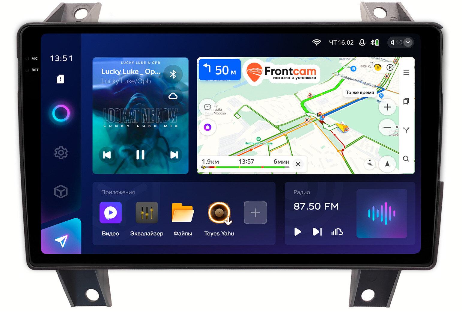 Штатная магнитола Teyes CC3 2K 6/128 9.5" RM-9-6973 Great Wall Pao, Poer 2019-2024 Android 10 (4G-SIM, DSP, QLed)
