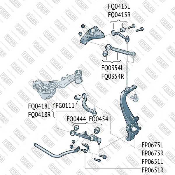 FIXAR FP0673R тяга стабилизатора Audi (Ауди) a4 00-