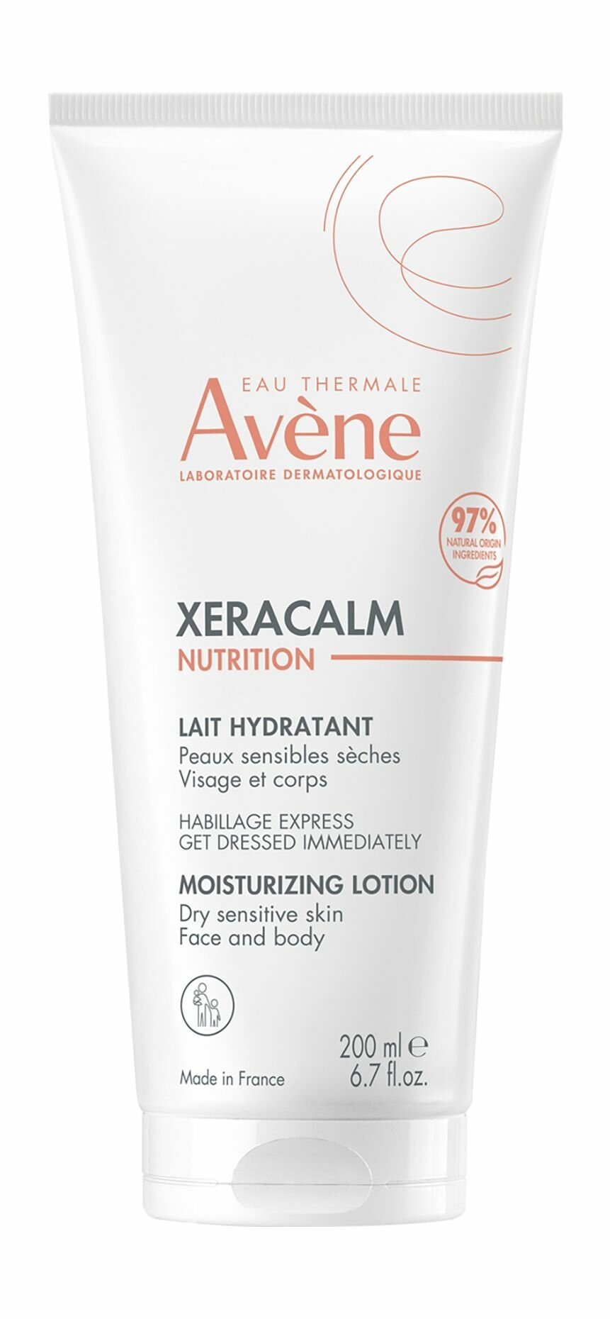 AVENE Avene Xeracalm Nutrition Молочко для тела легкое питательное, 200 мл
