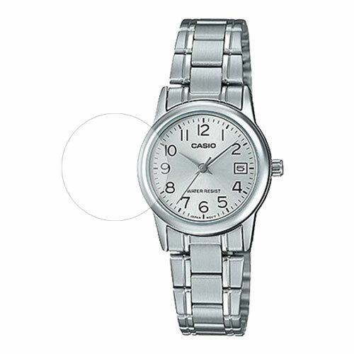 Скрин Мобайл защитный экран для часов Casio LTP-V002D-7B из гидрогелевая плёнка прозрачная