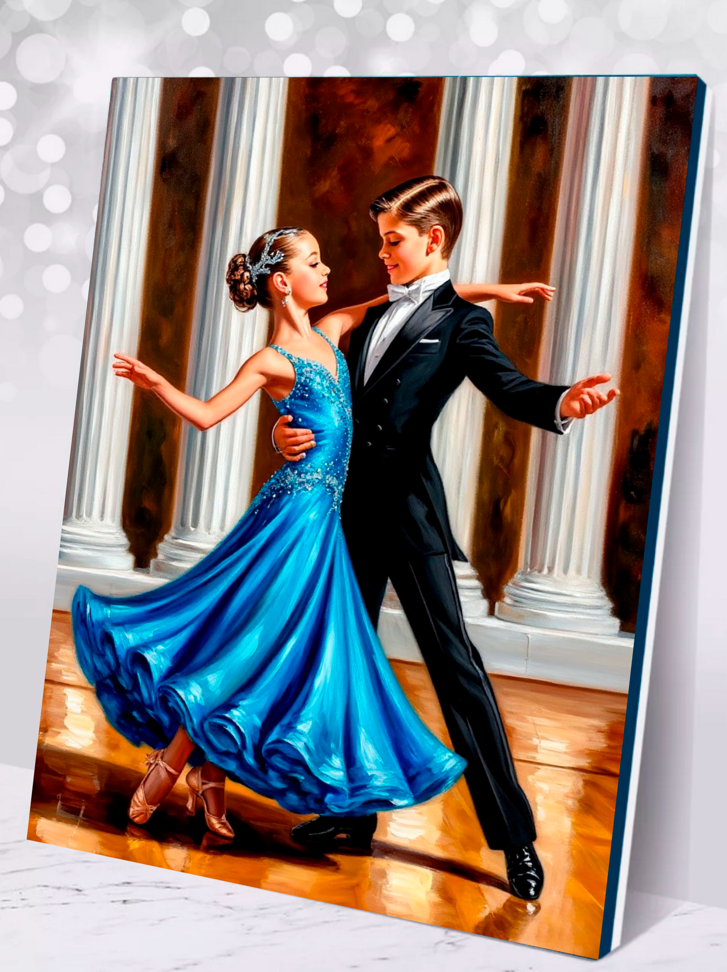 Картина по номерам "Бальный танец" 40х50 см, хлопковый холст на подрамнике, акрил, АртТойс