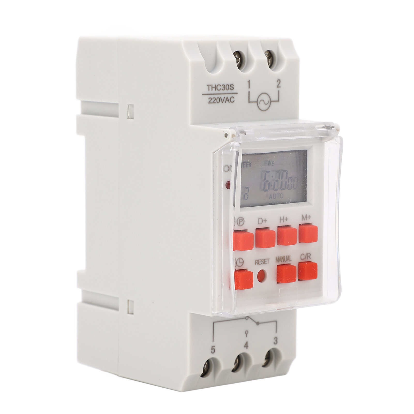 Digital Switch 1 Second Timing 168 Hour 20 On Off LCD Display Programmable для приборов AC 220‑240V 30A