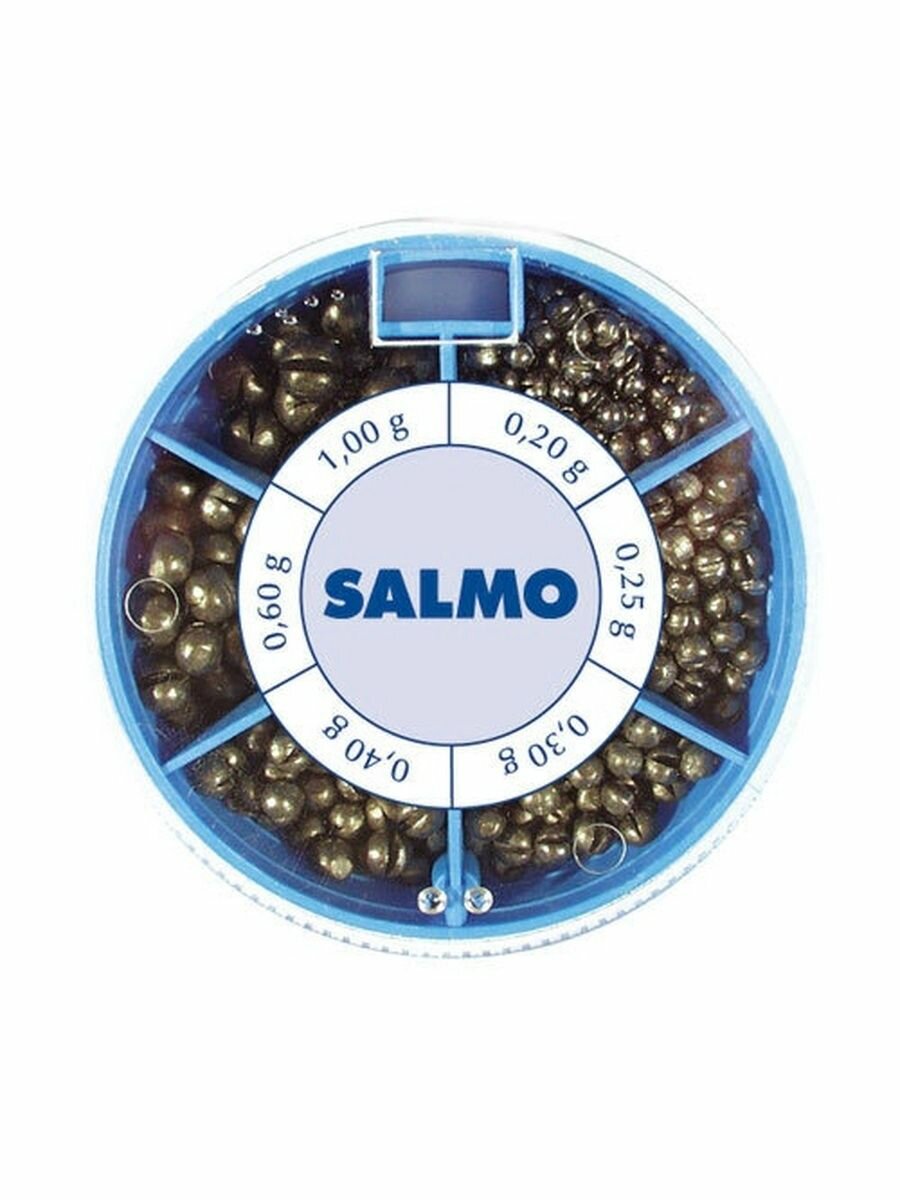 Набор грузил для поплавочной ловли Salmo дробинка 120г, набор 10 шт.
