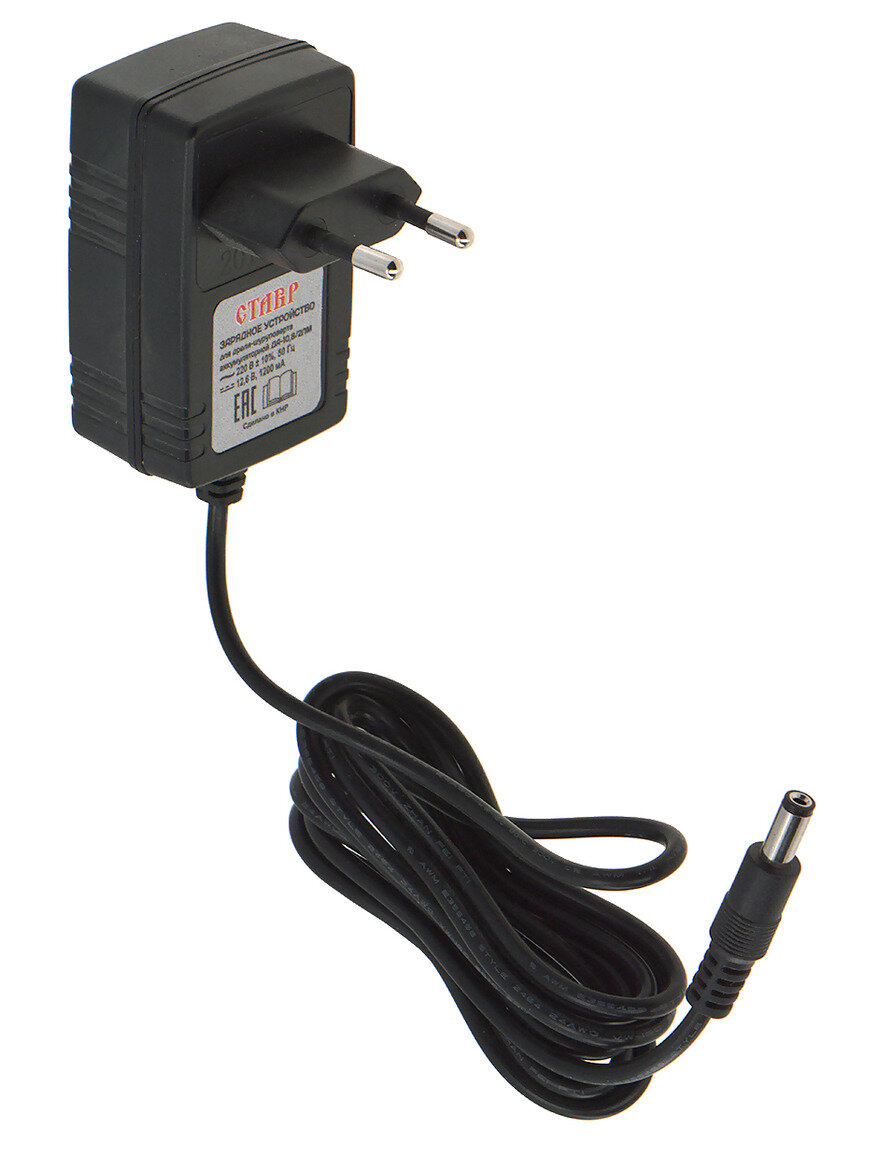 Блок питания (сетевой адаптер) 12,6В 1200мА для дрели-шуруповерта ставр ДА-10,8/2ЛМ