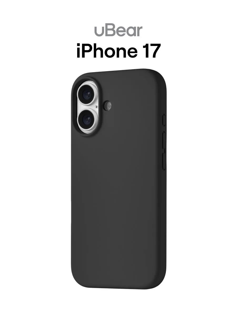 Чехол на iPhone 17 uBear Touch Mag Case, магнитный, цвет: черный