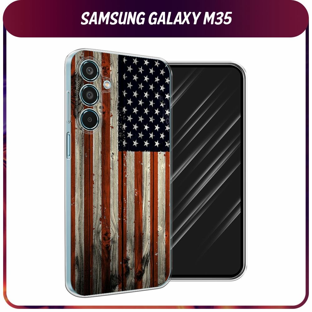 Чехол на Samsung Galaxy M35 / Самсунг Галакси M35 с принтом "США"