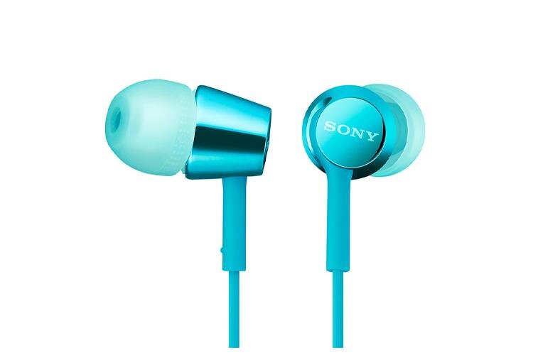 Наушники проводные внутриканальные SONY Overseas Version, light blue