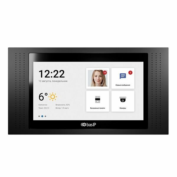 BAS-IP AT-07L BLACK IP монитор для домофона