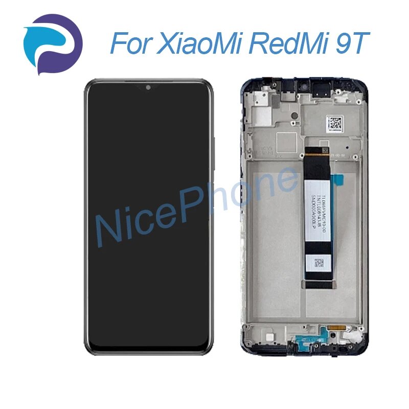 Дисплей Redmi 9T Black LCD с рамкой