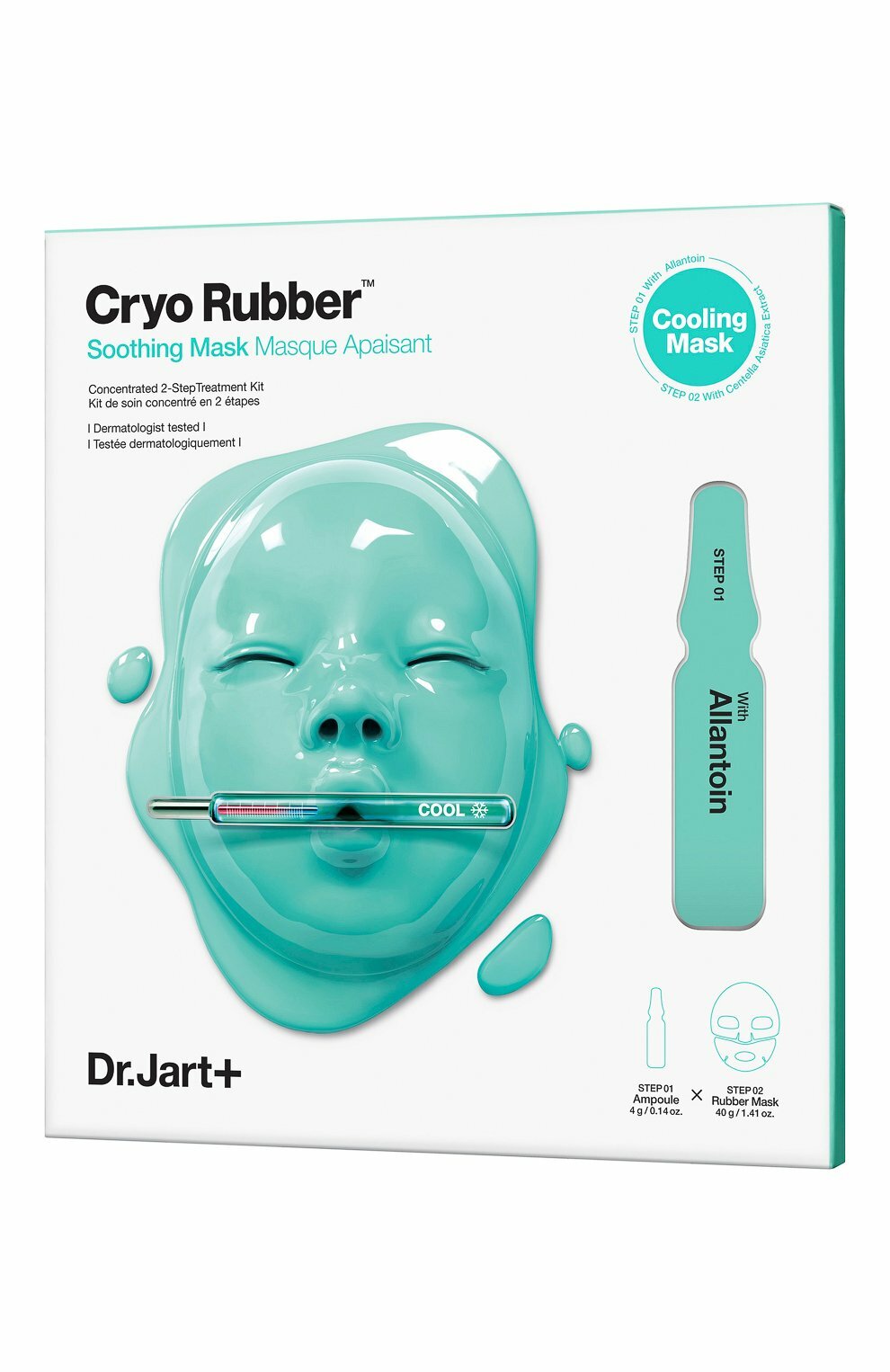 Успокаивающая альгинатная криомаска с аллантоином Cryo Rubber (40g+4g) Dr. Jart+