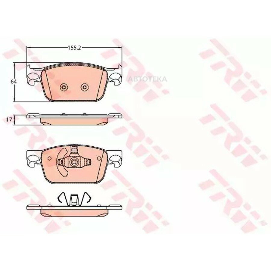 Колодки тормозные передние TRW GDB2127