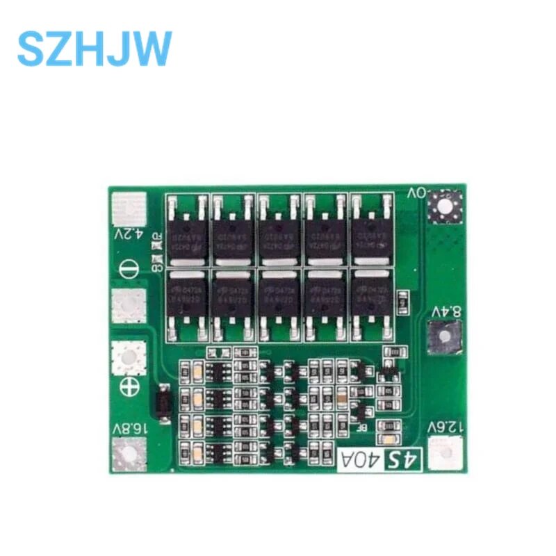 Защитная плата SZYTF 3S/4S 40A 60A для литиевых батарей 11.1В-16.8В 4S40A Enhance