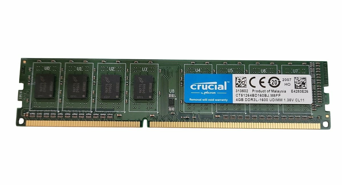 Оперативная память Crucial DDRIII 4Gb CT51264BD160BJ. M8FP