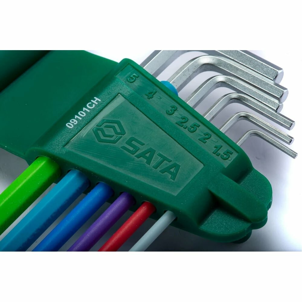 Индустриальные шестигранники SATA 9пр цветные. Для промышленных сборочных линий. 09103CH — фото 1
