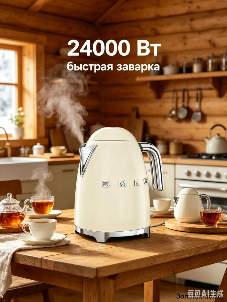 Электрический чайник Electric Kettle KLF03, белый