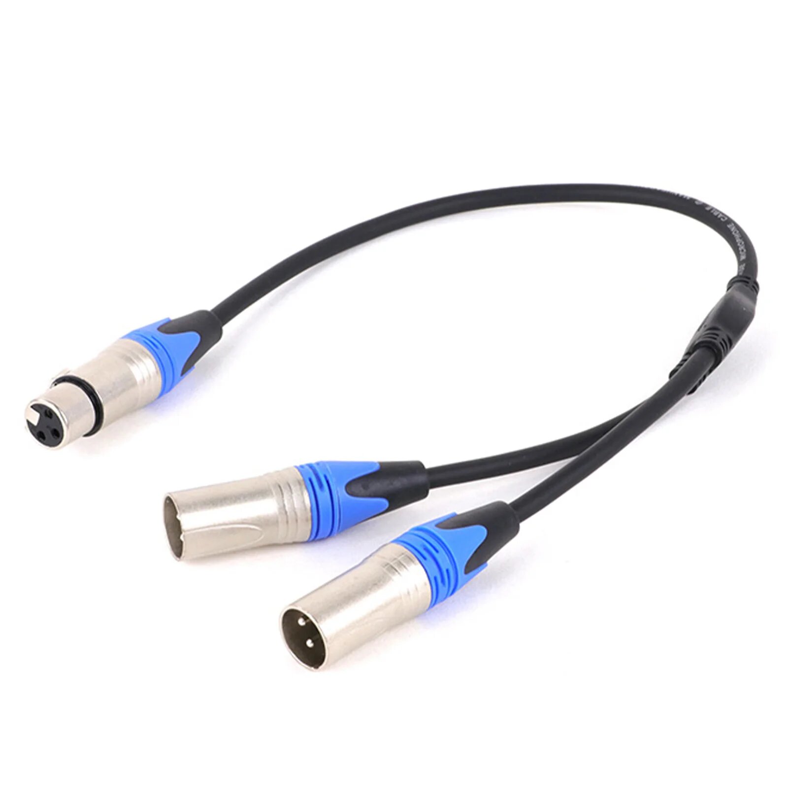 GuerGuo 3Pin XLR разветвитель аудиокабеля 0,3 м / 0,5 м FMM-Blue, 0.3m