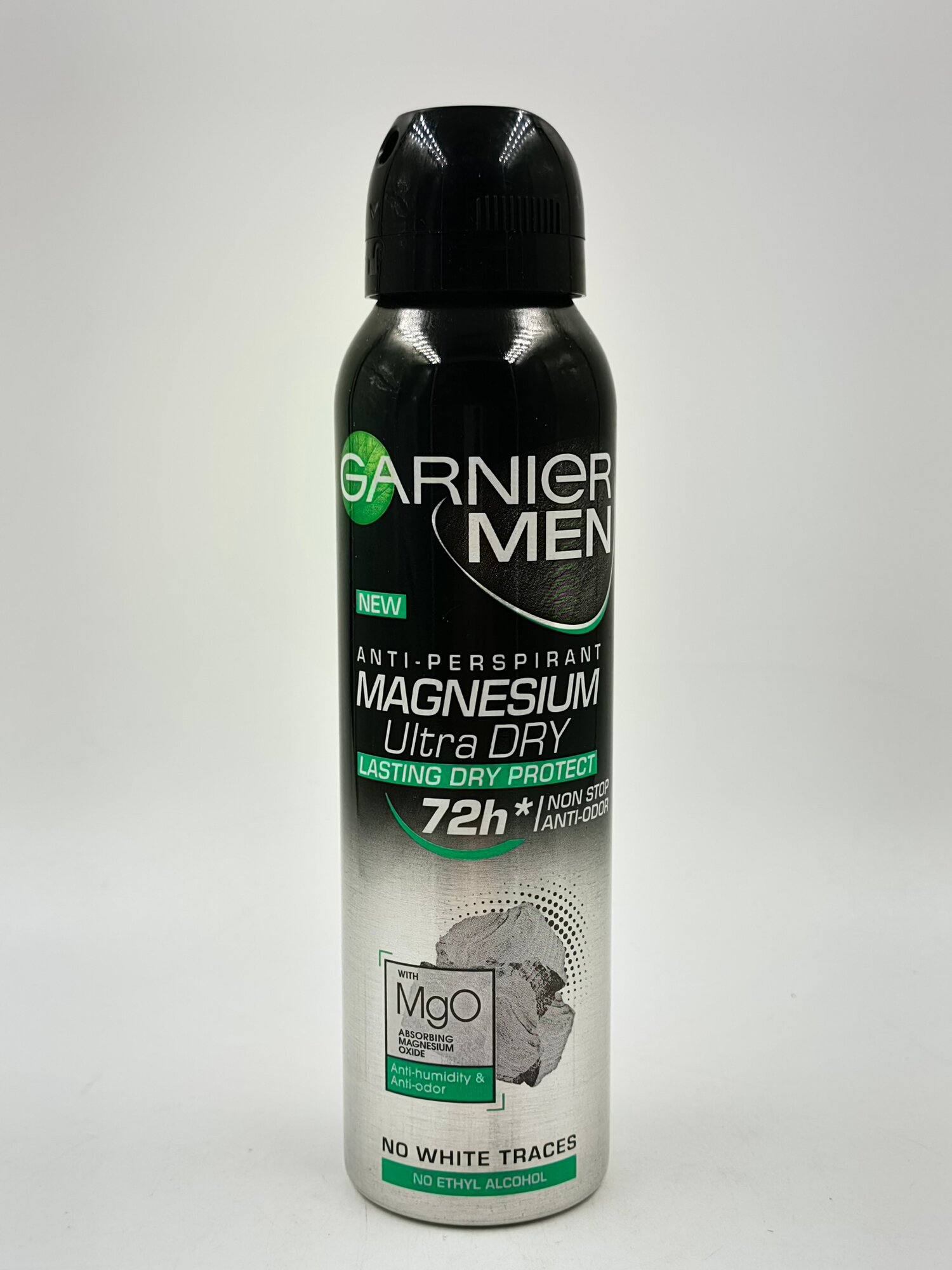 Garnier Men Антиперспирант спрей Magnesium Ultra-Dry 72 ч, без спирта, без белых пятен, 150 мл (Франция)