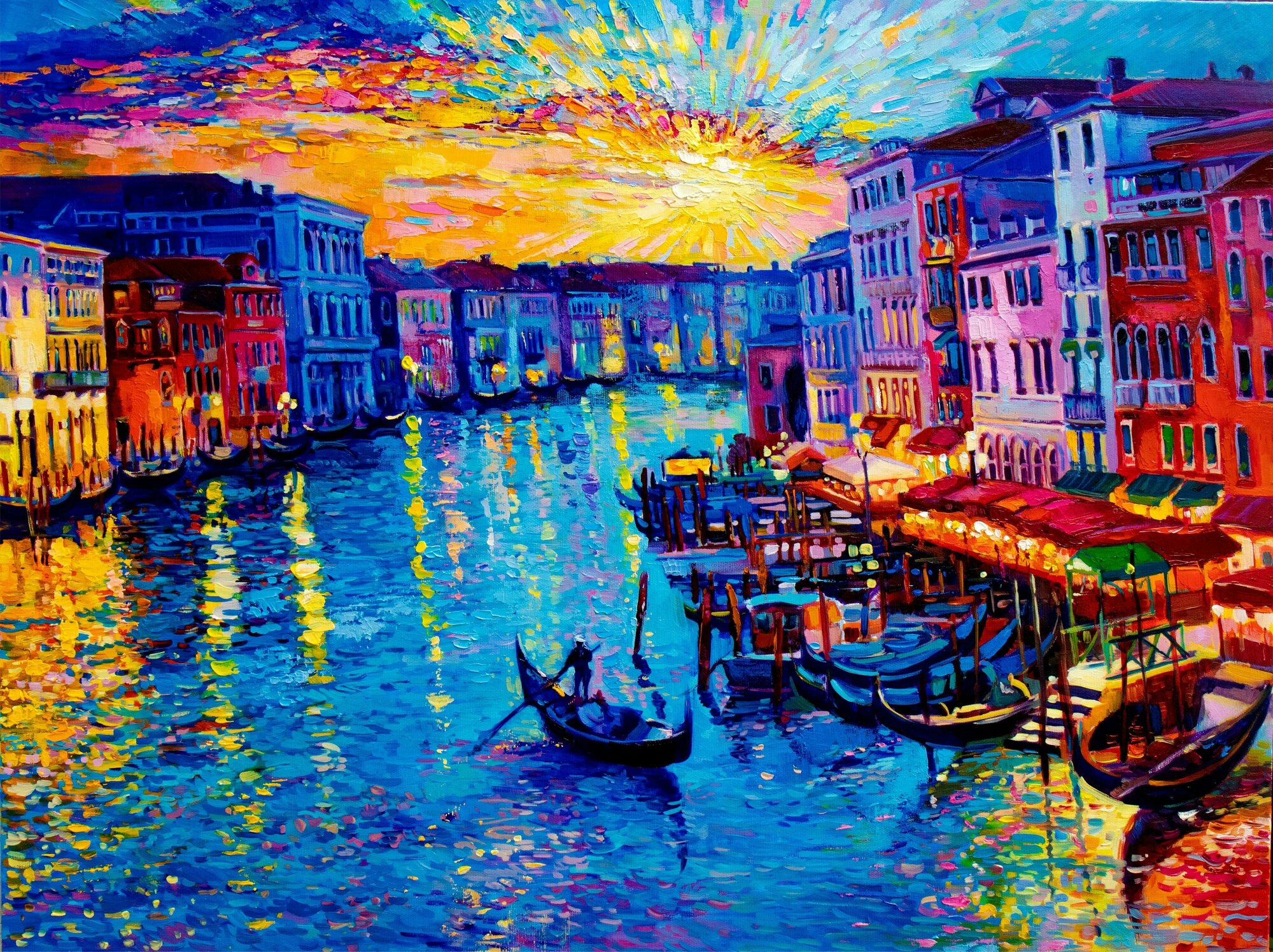 Картина на холсте 40х30см "Венеция"