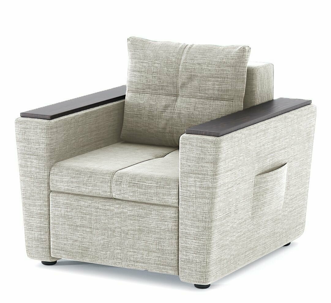 Кресло кровать раскладное для взрослых "Дубай Майами"/ еврокнижка/ рогожка Дрим Беж