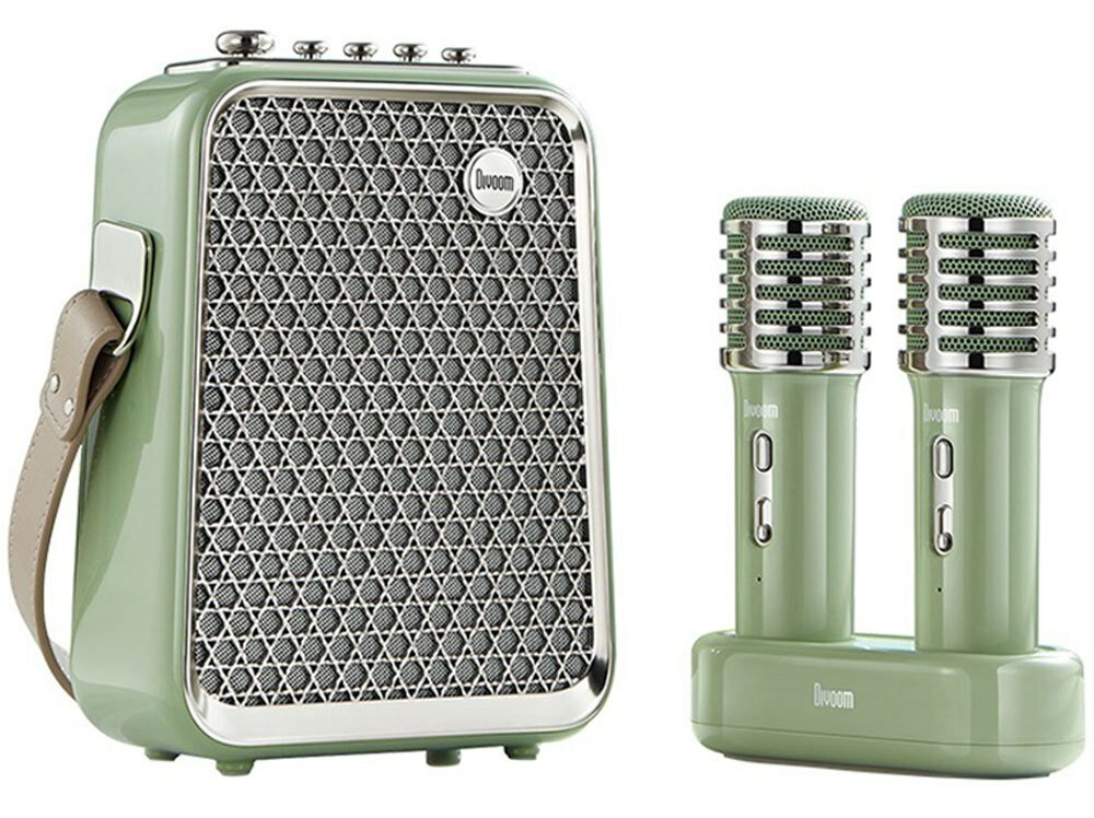Беспроводная колонка с караоке Divoom Songbird HQ (зеленый цвет)