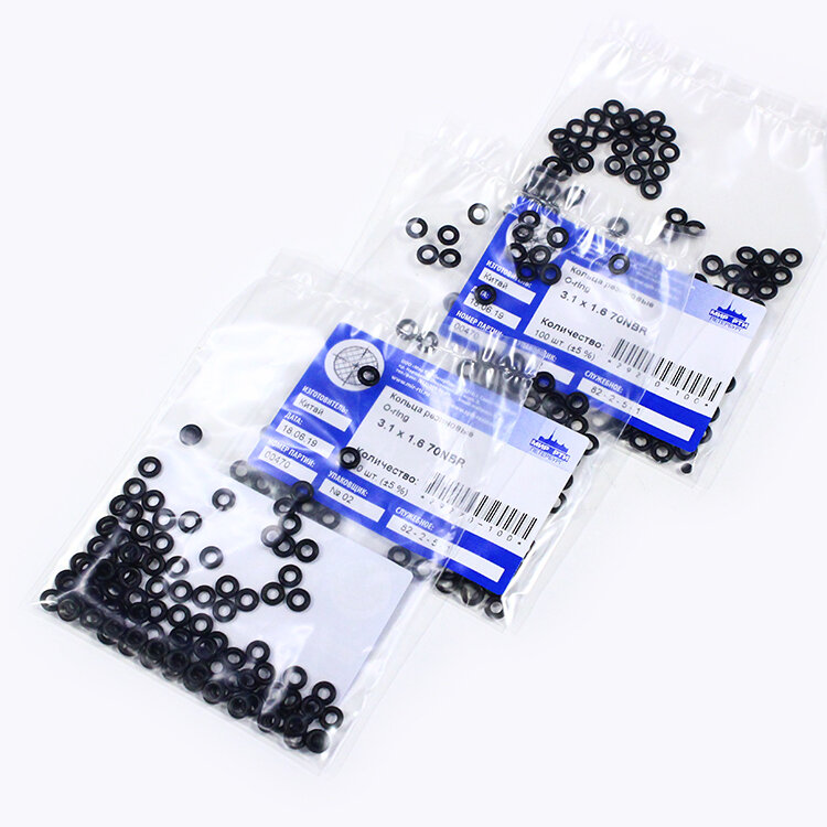 Кольца резиновые уплотнительные (O-ring) 3.1х1.6 70NBR (упаковка 100 шт. ±5%)