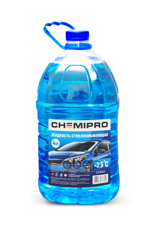 Жидкость для стеклоомывателя зимняя! 4L готовая -25С CHEMIPRO арт. CH041