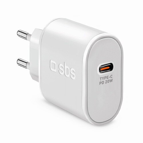 Sbs-mobile SBS Mobile Сетевое зарядное устройство 20 Вт 1xType-C PD, белое