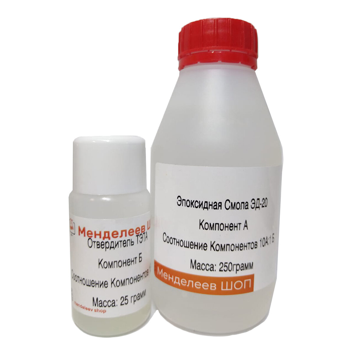 Mendeleev.Shop Эпоксидная смола 275 мл 80002 для заливки и прозрачного покрытия